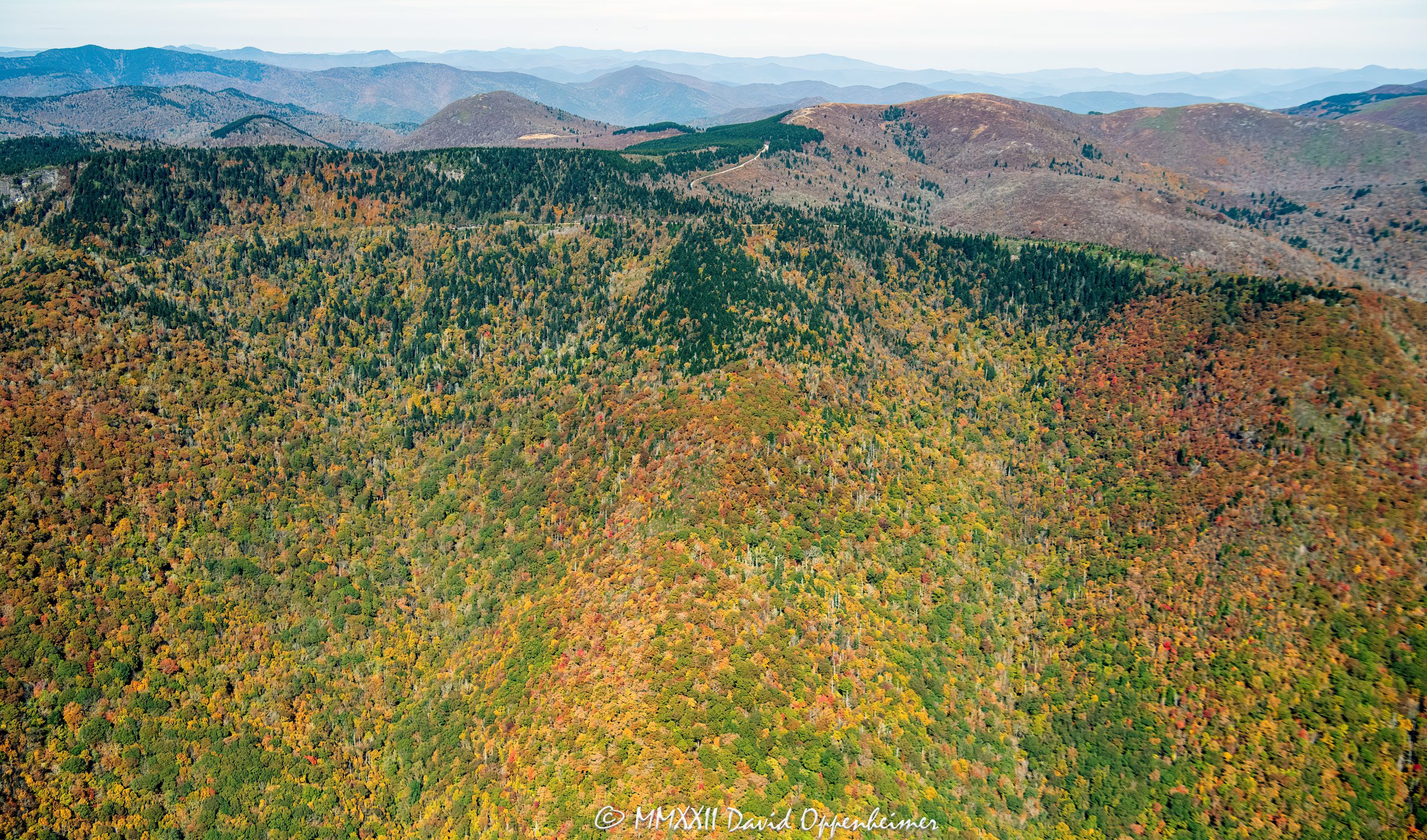 Aerial Photography of the Blue Ridge Parkway and Blue Ridge Mountains ...