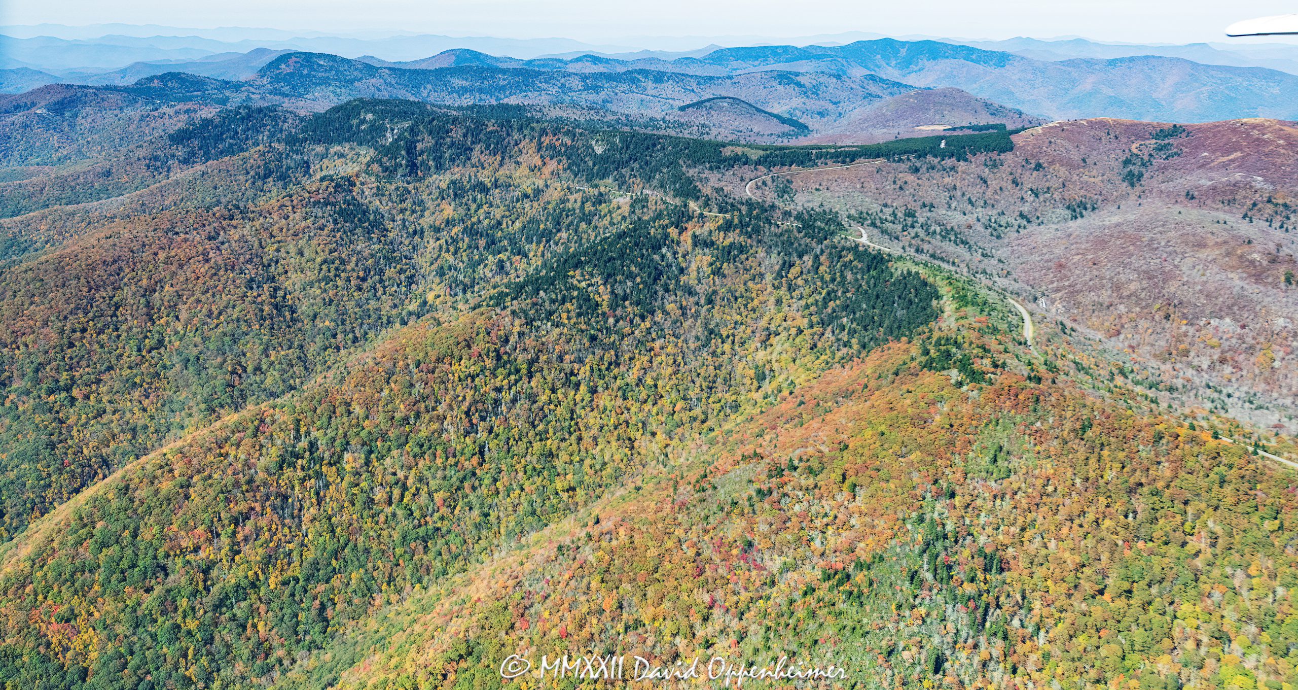 Aerial Photography of the Blue Ridge Parkway and Blue Ridge Mountains ...