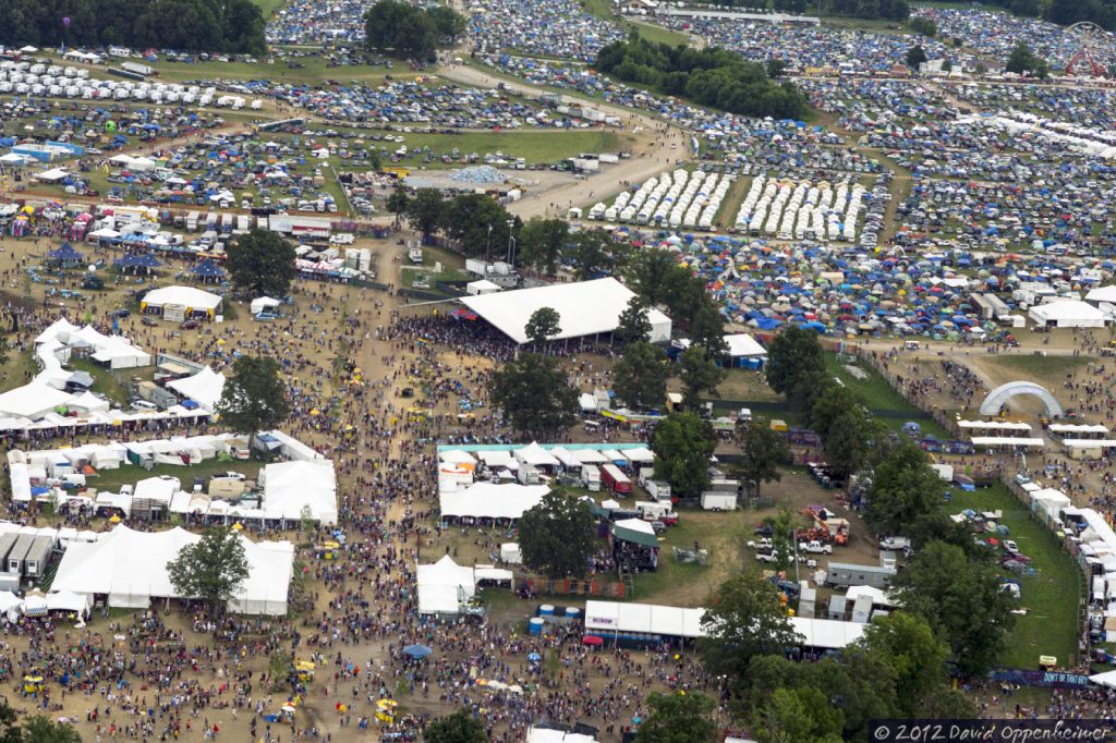 Bonnaroo Music Festival Aerial Photos from June 10 2012 - Performance ...